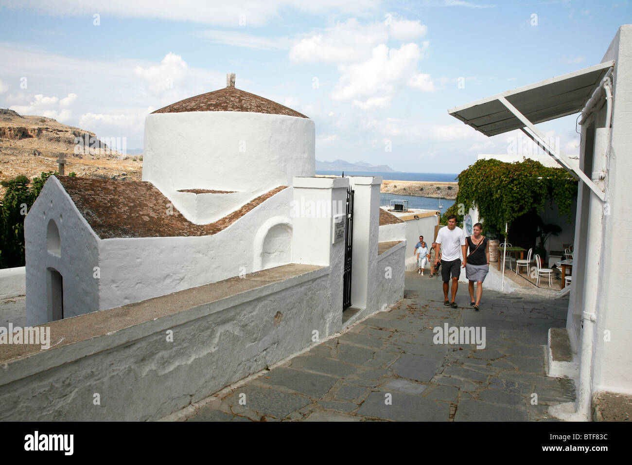 Lindos greece village hi-res stock photography and images - Alamy