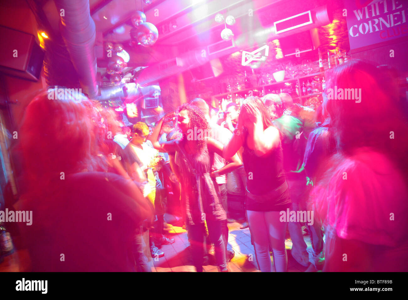 White Corner Club in the Bar Street at Kos Town, Kos, Greece Stock ...