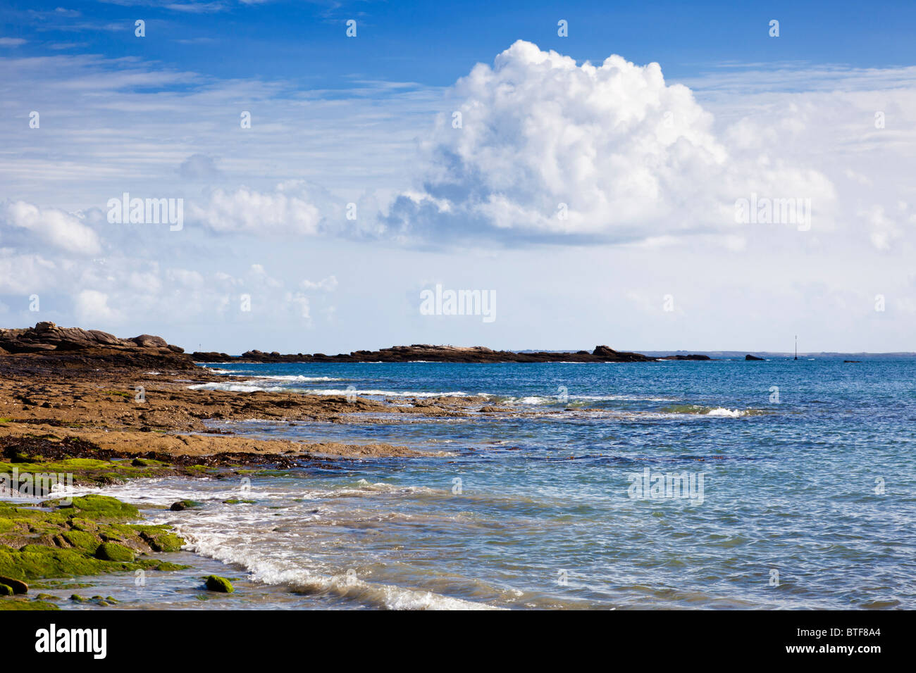 The Quiberon Peninsula Morbihan Brittany France Europe Stock Photo - Alamy