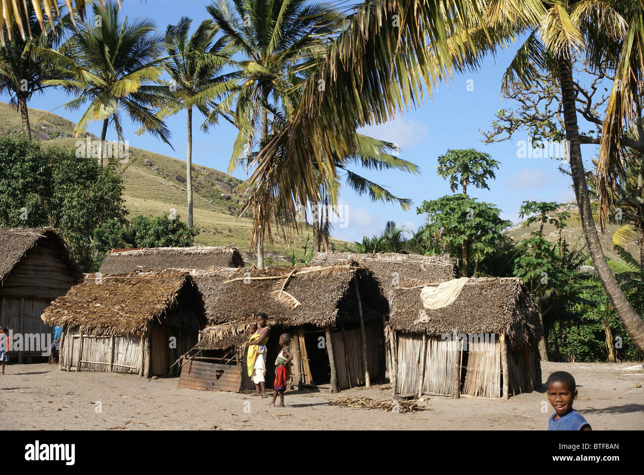 Madagascar, Anosy region Fishing village Stock Photo - Alamy