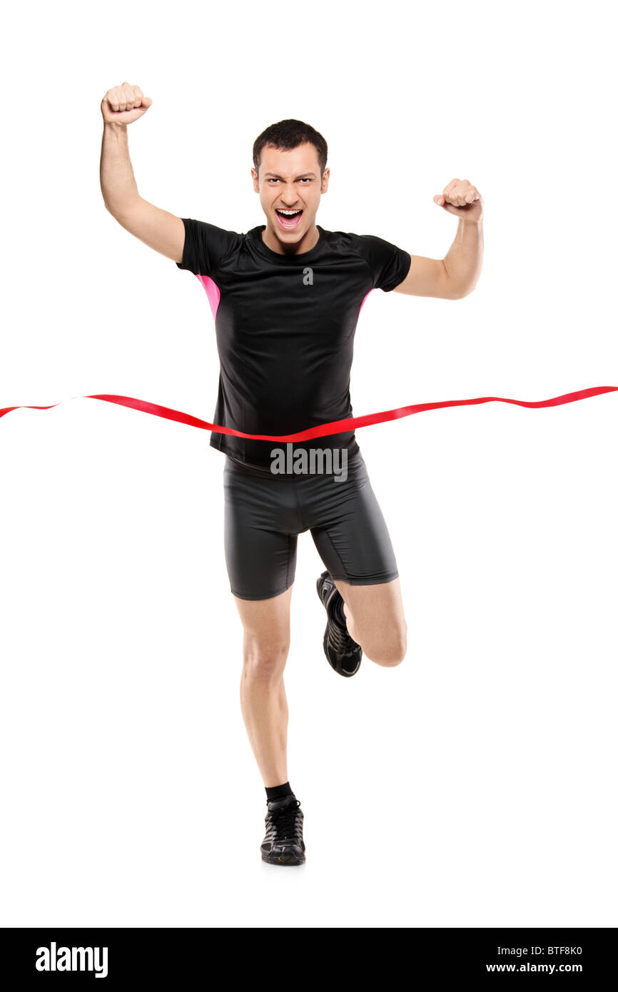 Runner finish line hi-res stock photography and images - Alamy