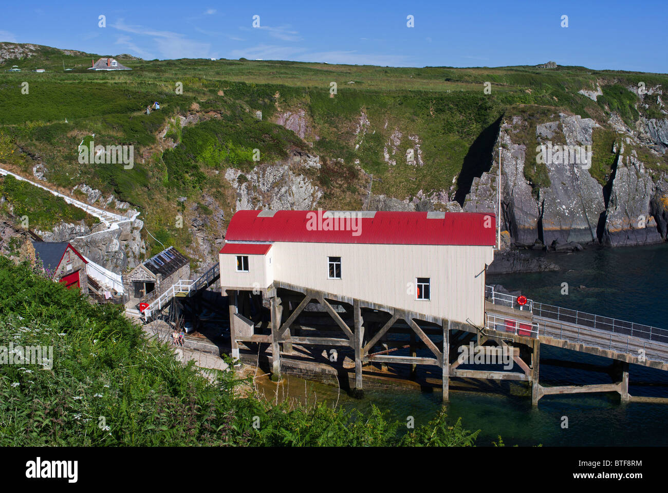 st davids lifeboat station st nons bay pembrokeshire dyfed wales Stock ...