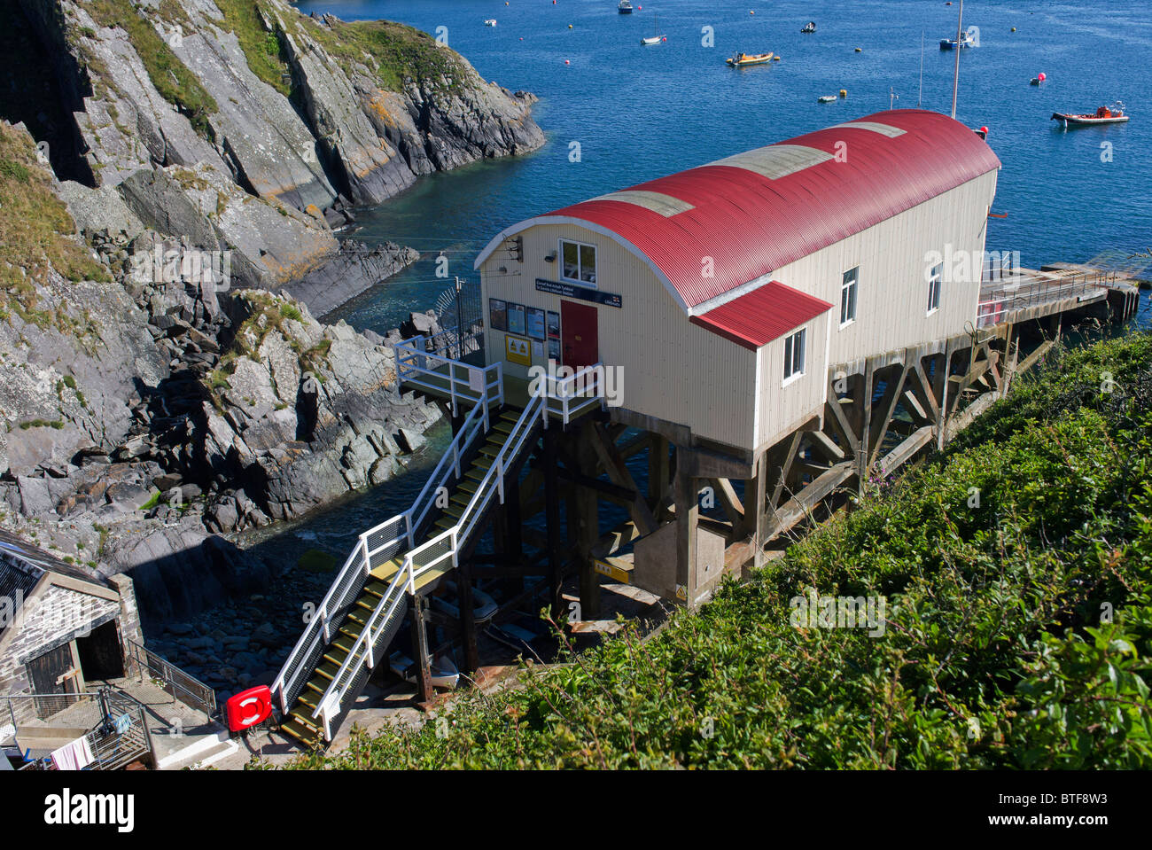 st davids lifeboat station st nons bay pembrokeshire dyfed wales Stock ...