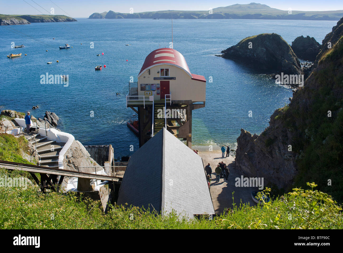 st davids lifeboat station st nons bay pembrokeshire dyfed wales Stock ...