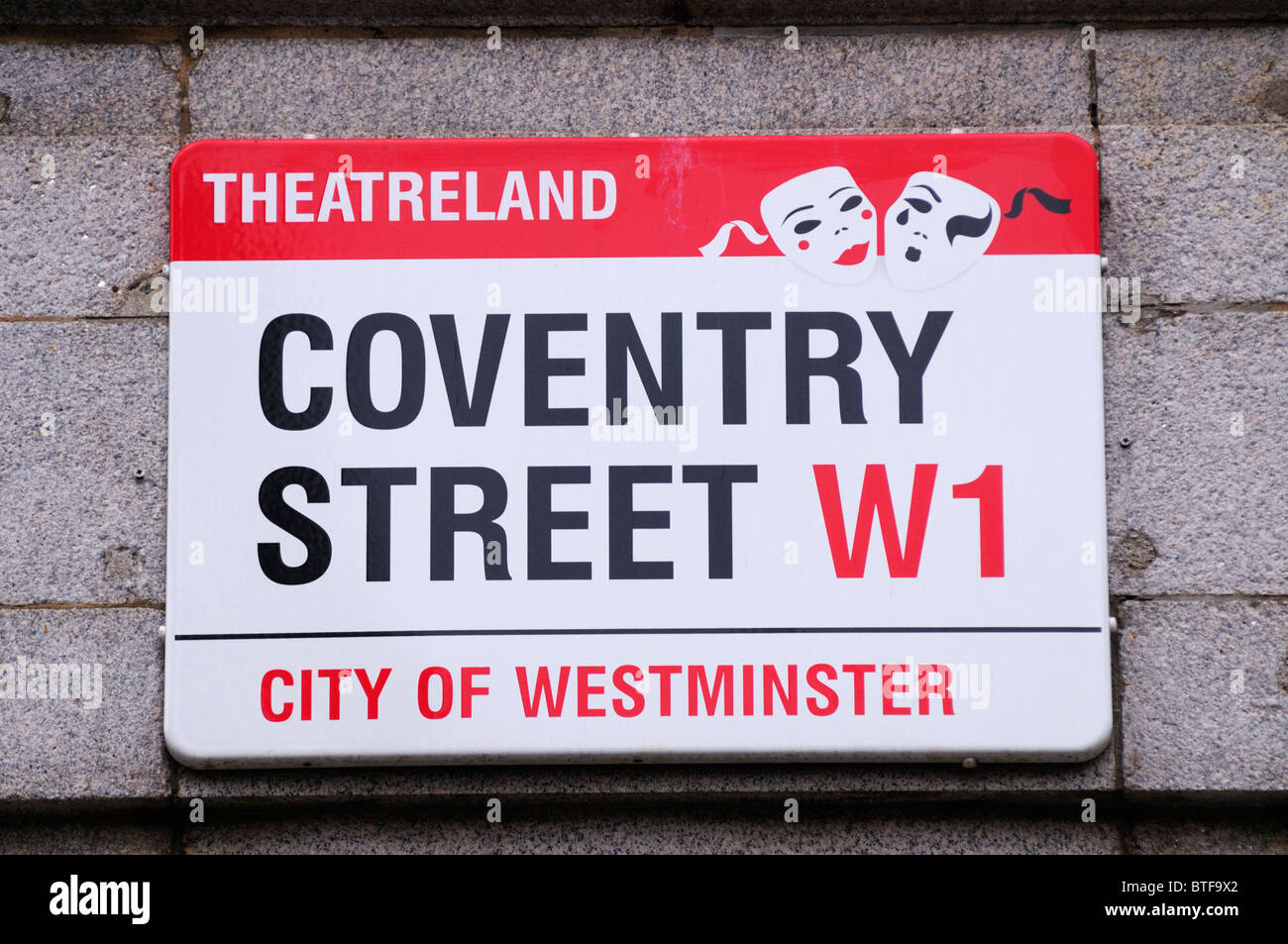 Coventry Street Theatreland Street, Sign, London, England, UK Stock ...