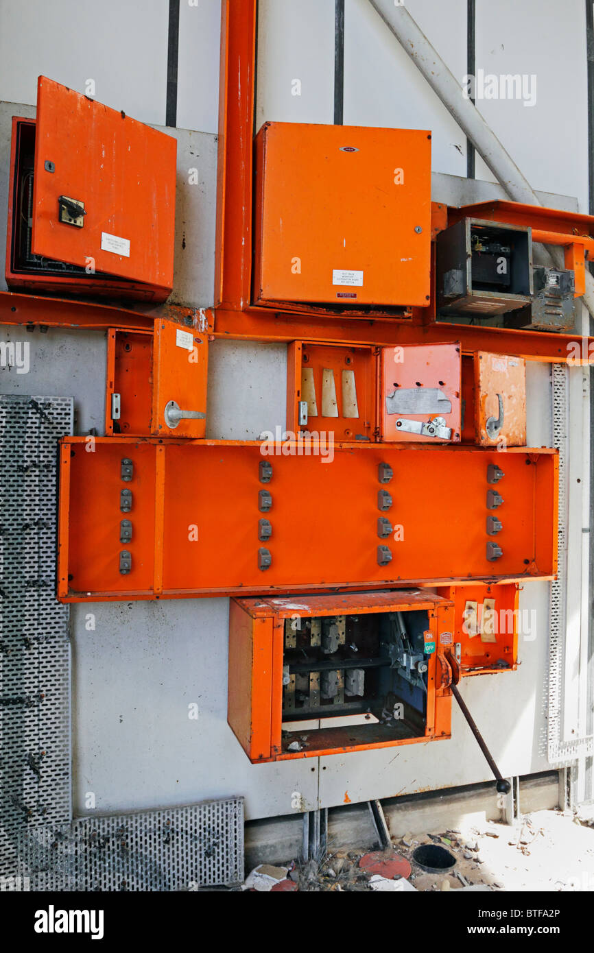Switch Boxes on the old Leyland Motors Test Track, Leyland, Lancashire ...