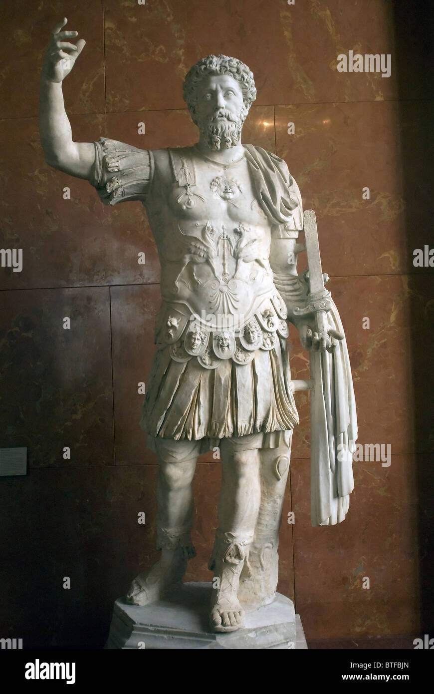 Roman art statue. Louvre Museum Stock Photo - Alamy