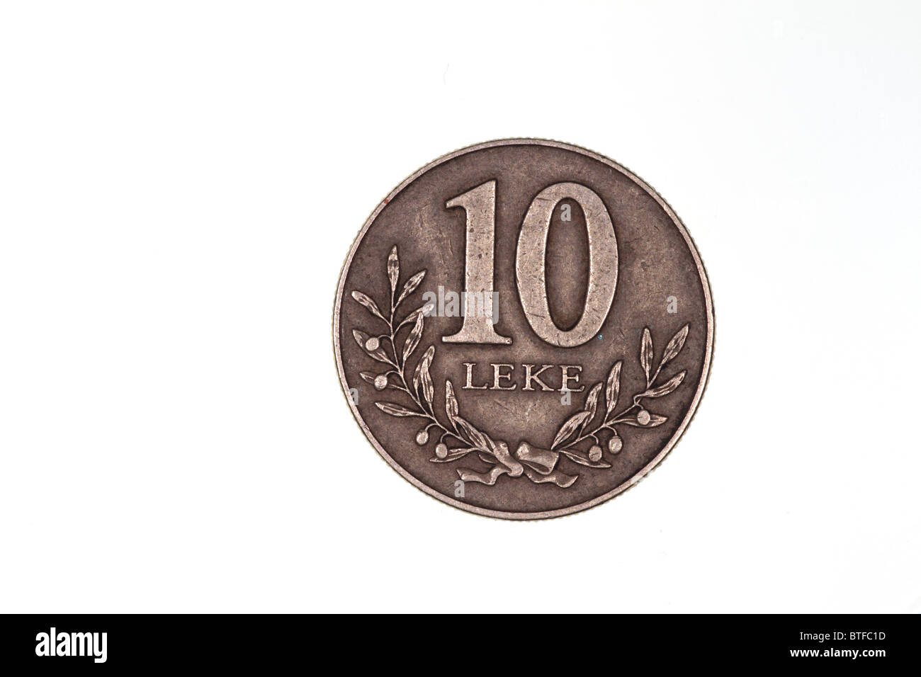 Coin Albania - 10 leke Stock Photo - Alamy