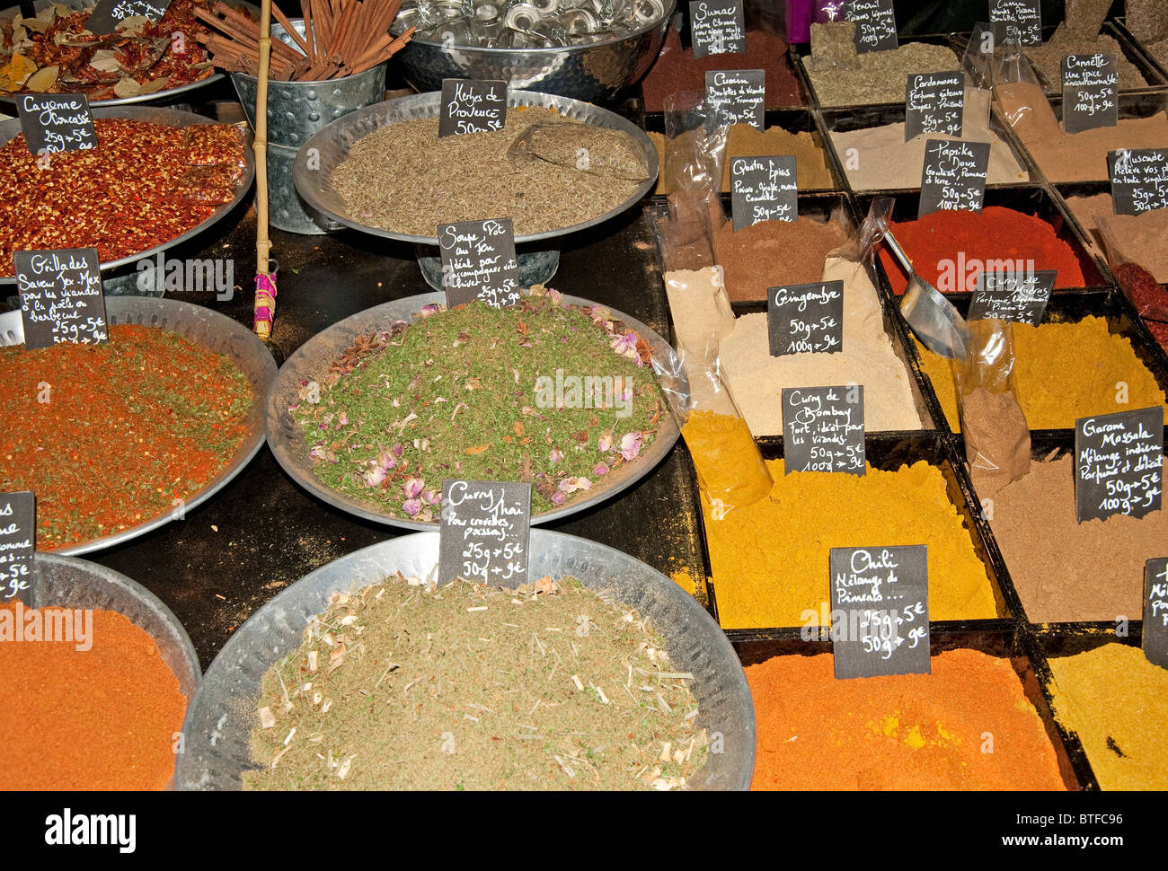 Mixed Herbs and Spices on Display at Chocolate Trade Show, "La Route ...