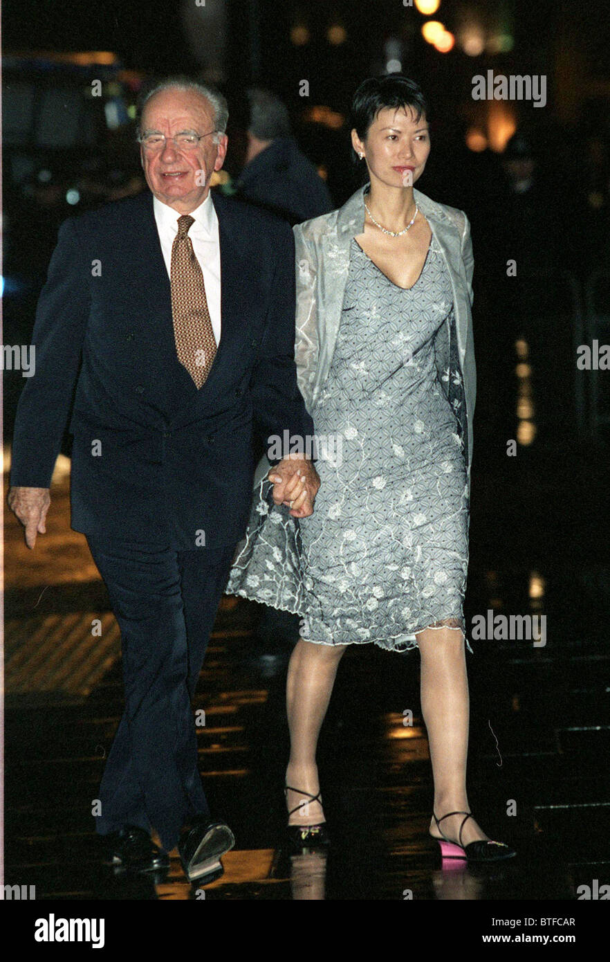 MEDIA MOGUL RUPERT MURDOCH WITH NEW WIFE WENDY DENG AT BANQUET AT ...