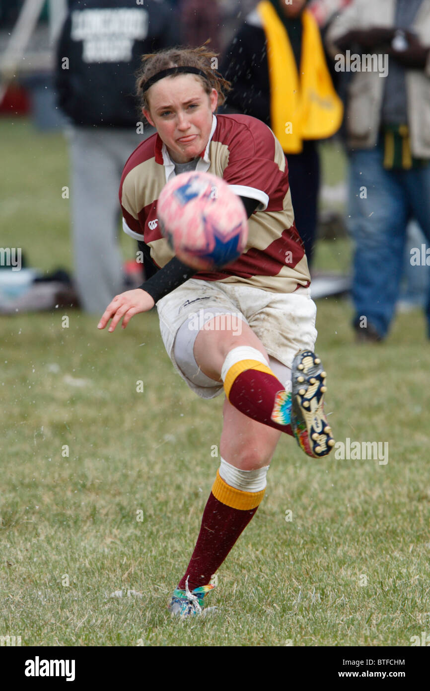 Kicking conversion hi-res stock photography and images - Alamy