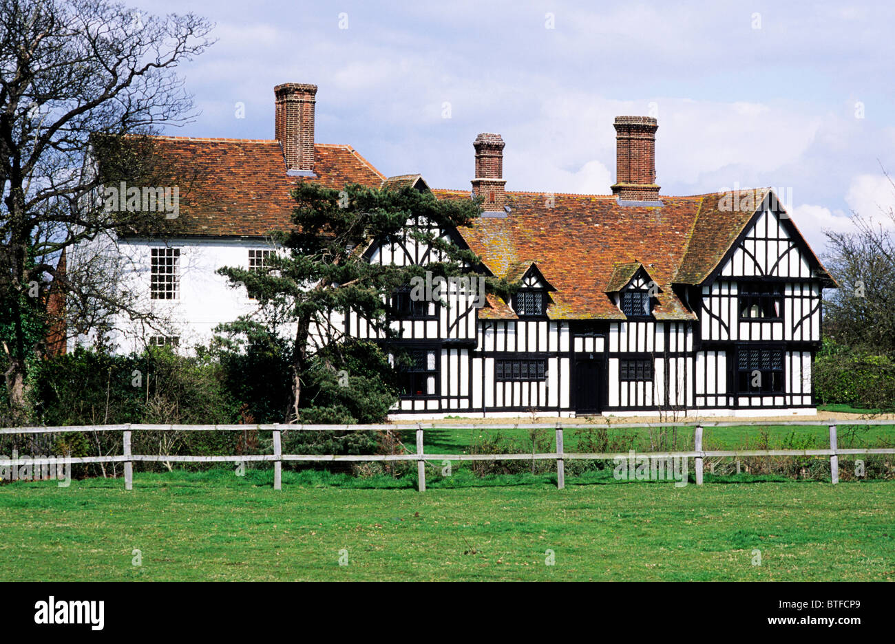 Shotley Hall, Shotley, Suffolk black and white timbered house mansion ...