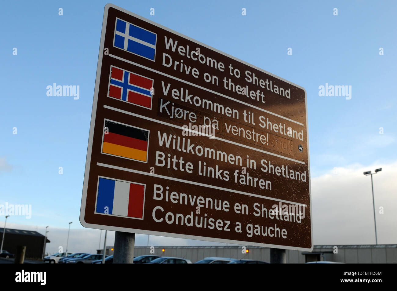 Welcome to shetland sign hi-res stock photography and images - Alamy