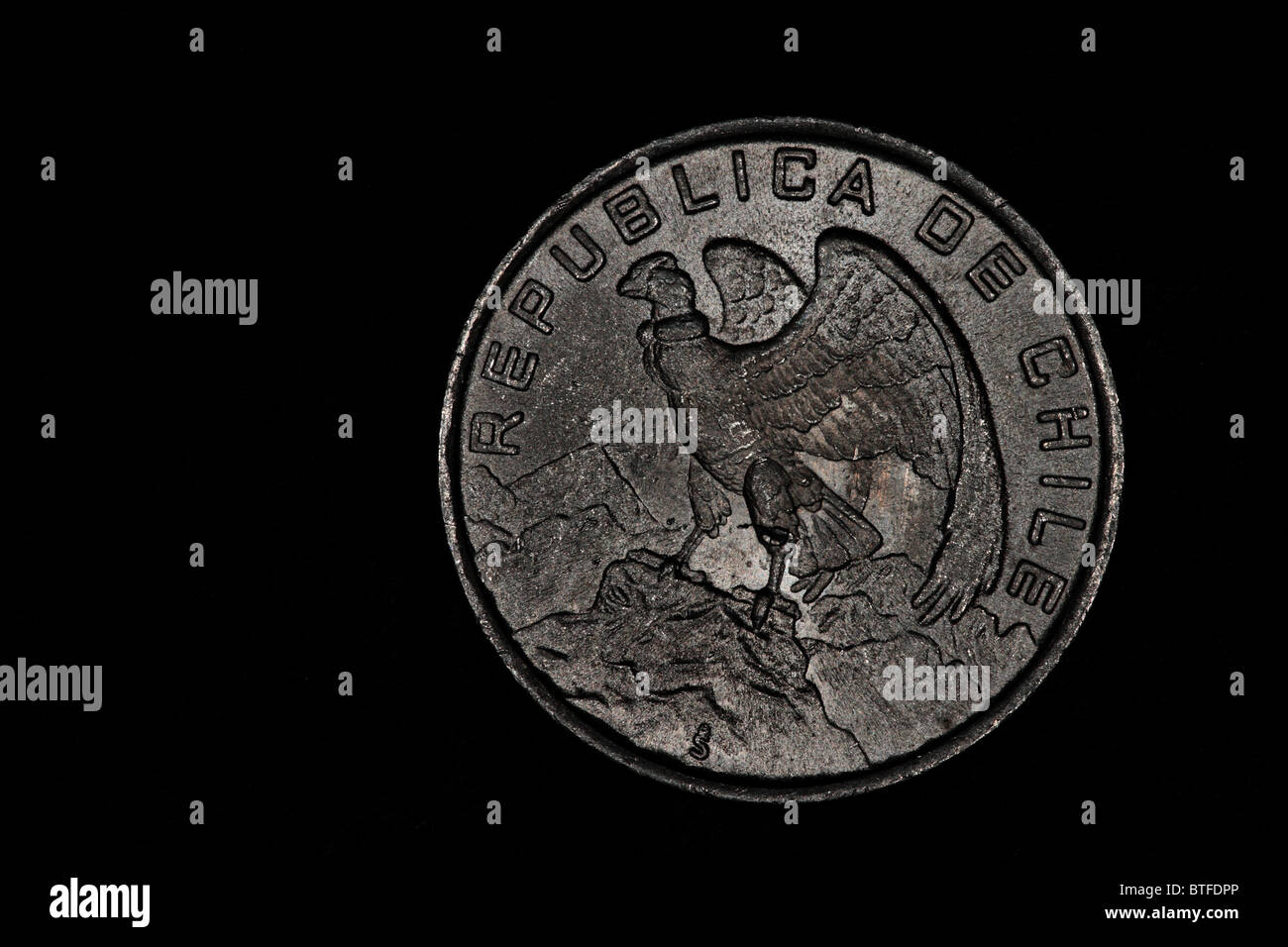 Bank of chilean coins hi-res stock photography and images - Alamy