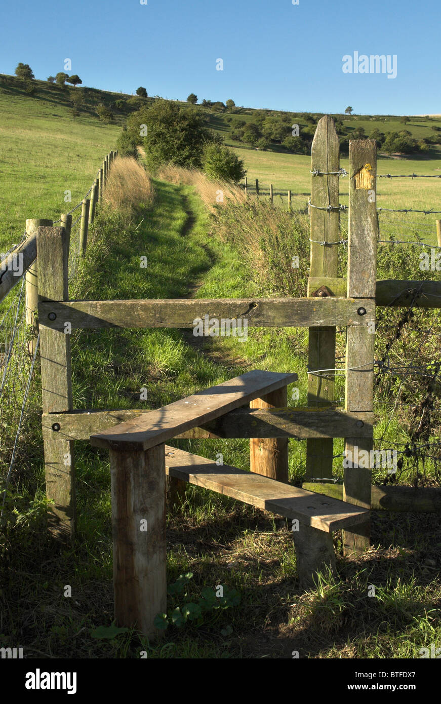 Looking from Cow Bottom towards Lancing Hill - South Downs National ...