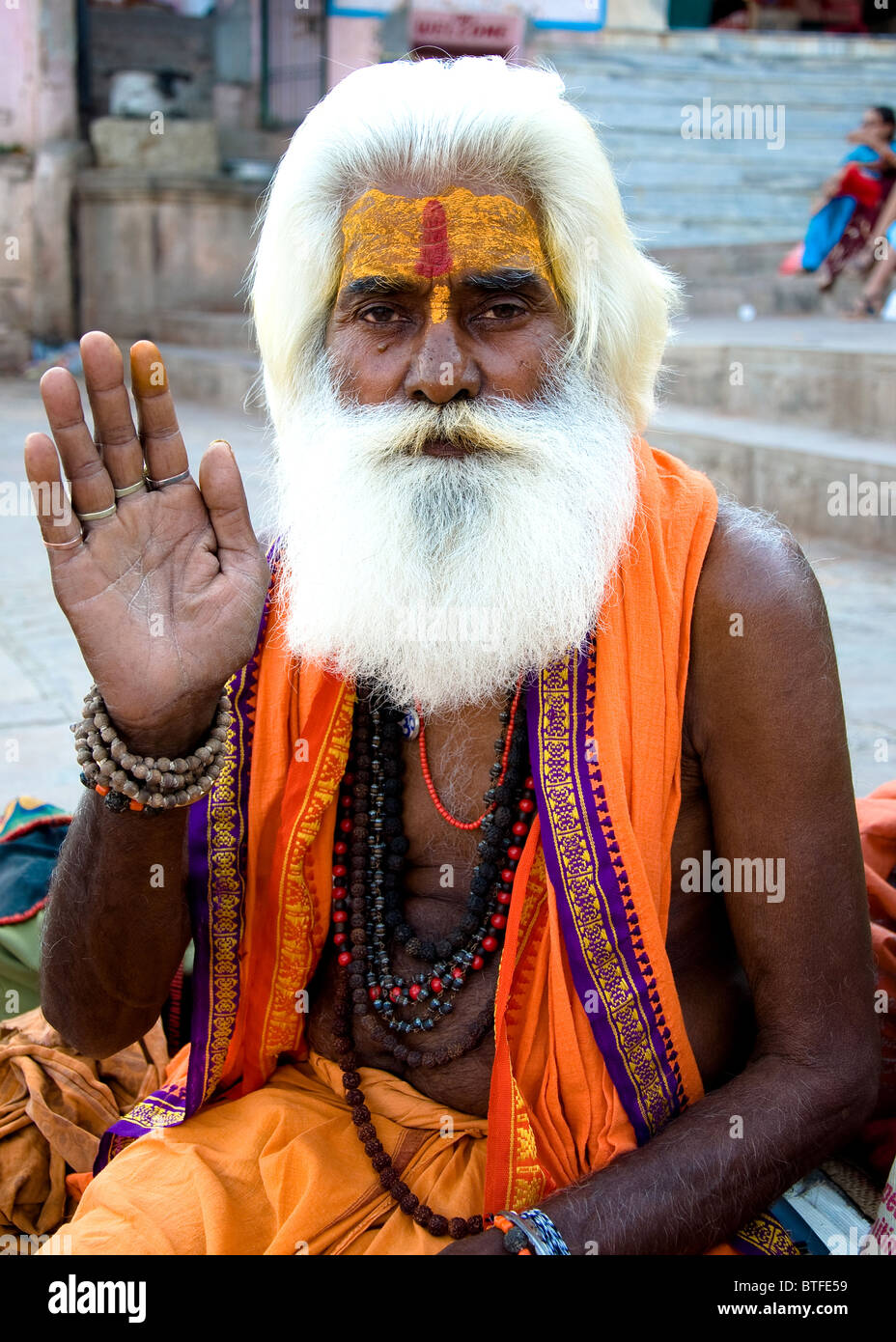 Holy Man, Varanasi, India Stock Photo - Alamy