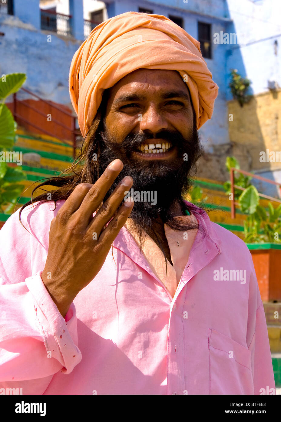 Holy Man, Varanasi, India Stock Photo - Alamy
