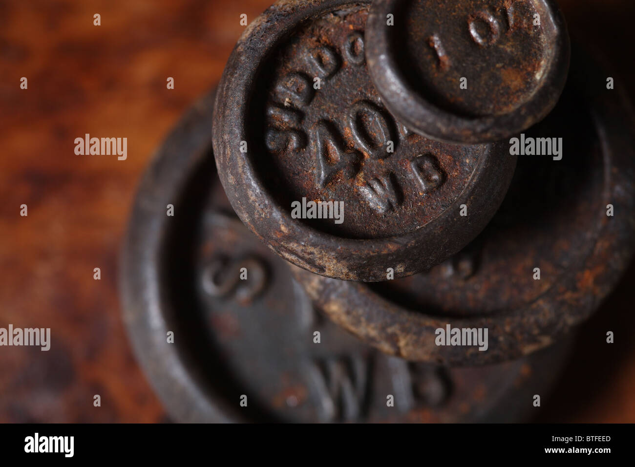 kitchen scale weights Stock Photo - Alamy