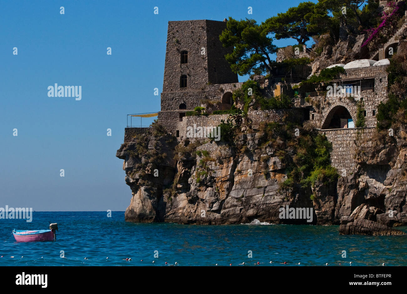 Amalfi coast italy praiano hi-res stock photography and images - Alamy
