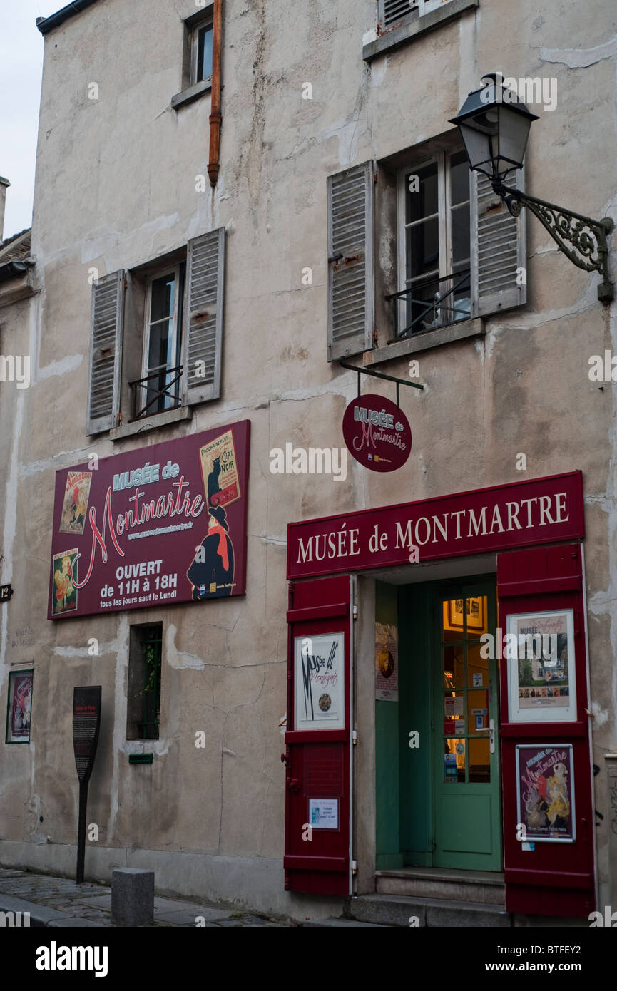 Montmartre Museum Sign Paris High Resolution Stock Photography and ...