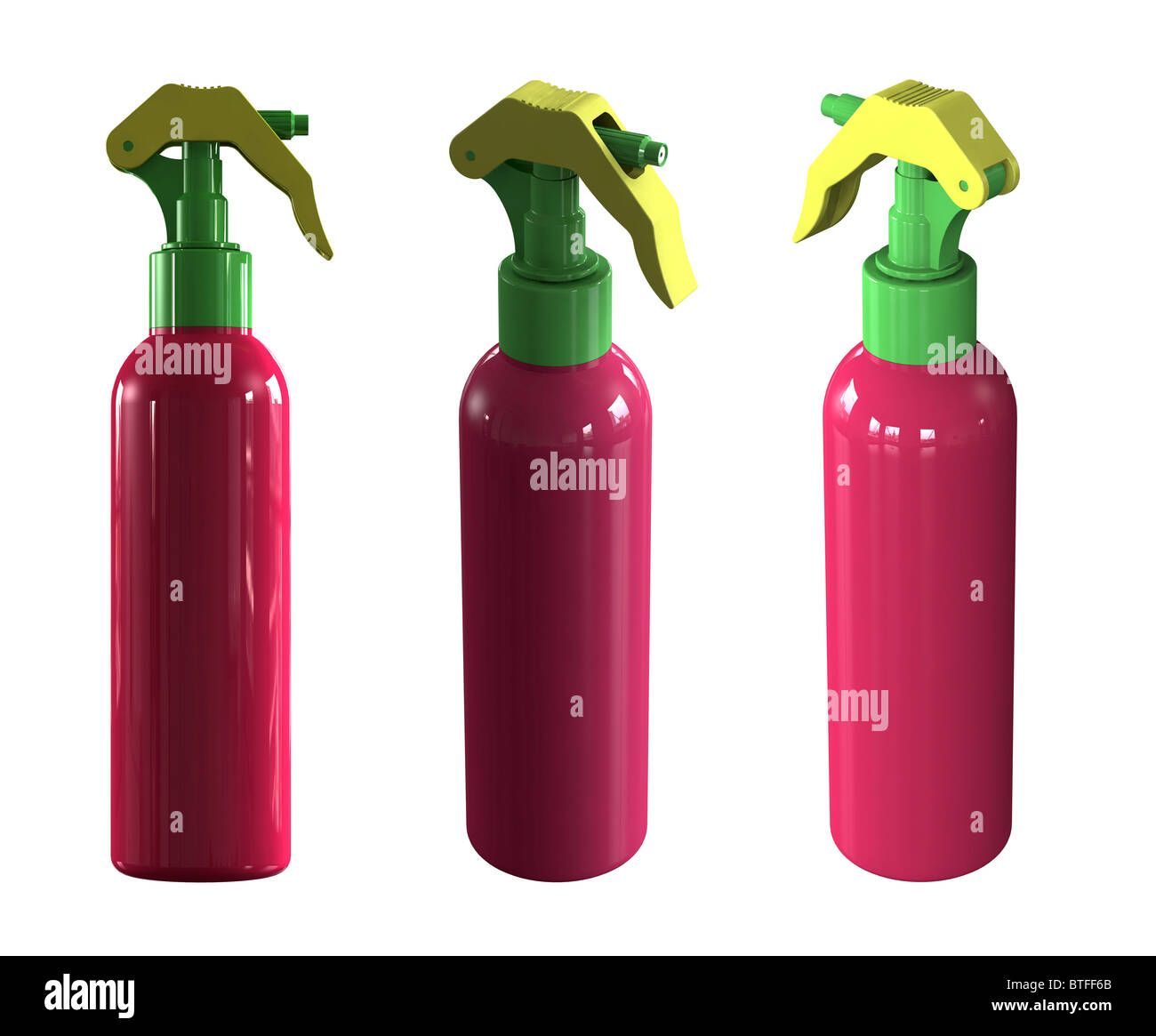 3d render of spray bottle isolated on white Stock Photo - Alamy