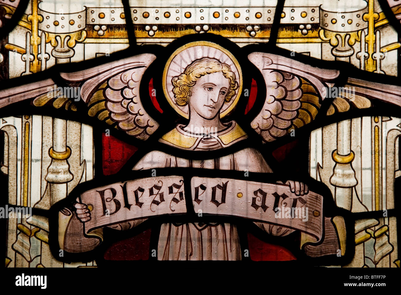 Angel Holding Banner Tattoos