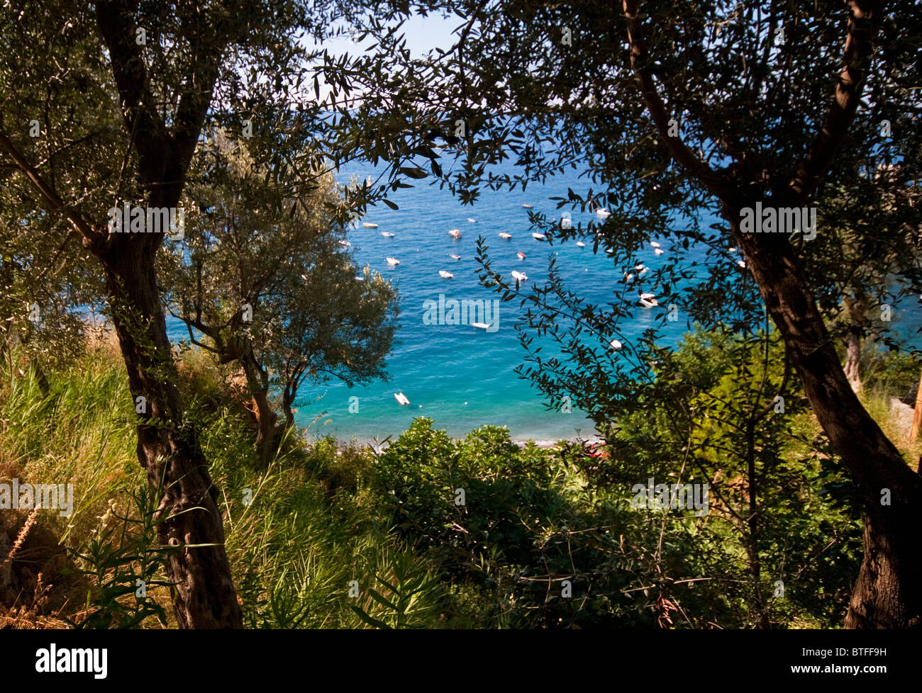 Sew View from Praiano (Italy Stock Photo - Alamy