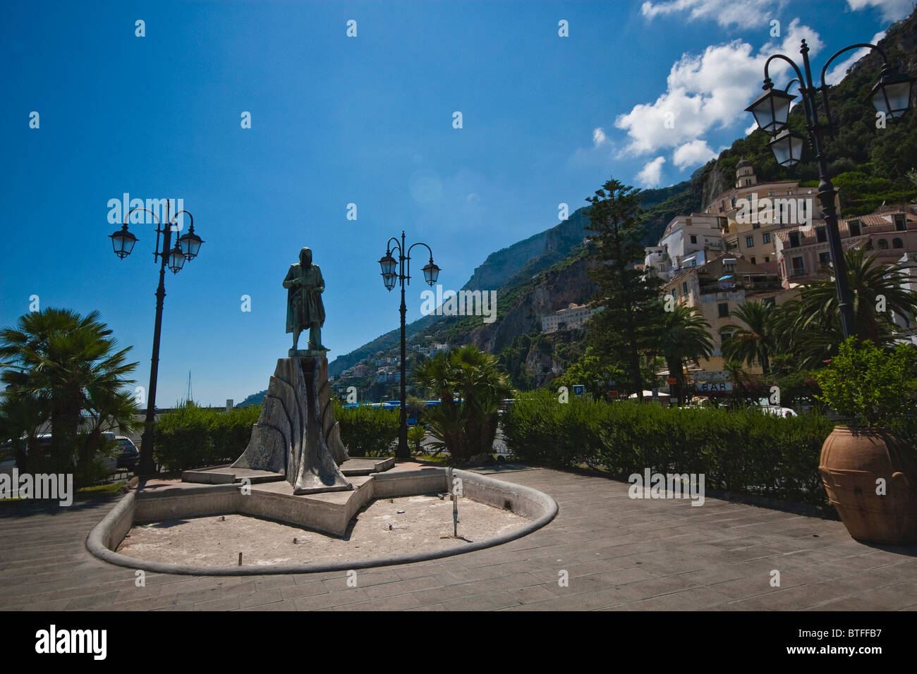 Piazza (Square) in Amalfi Town (Italy Stock Photo - Alamy