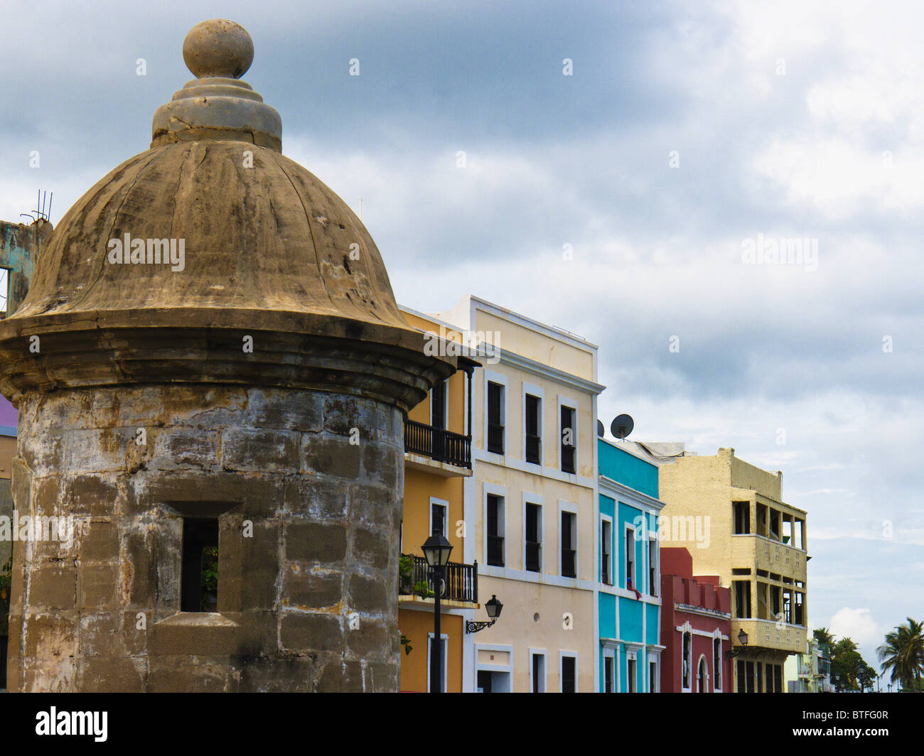 Colorful Buildings on a Street in Old San Juan, Puerto Rico Stock Photo ...