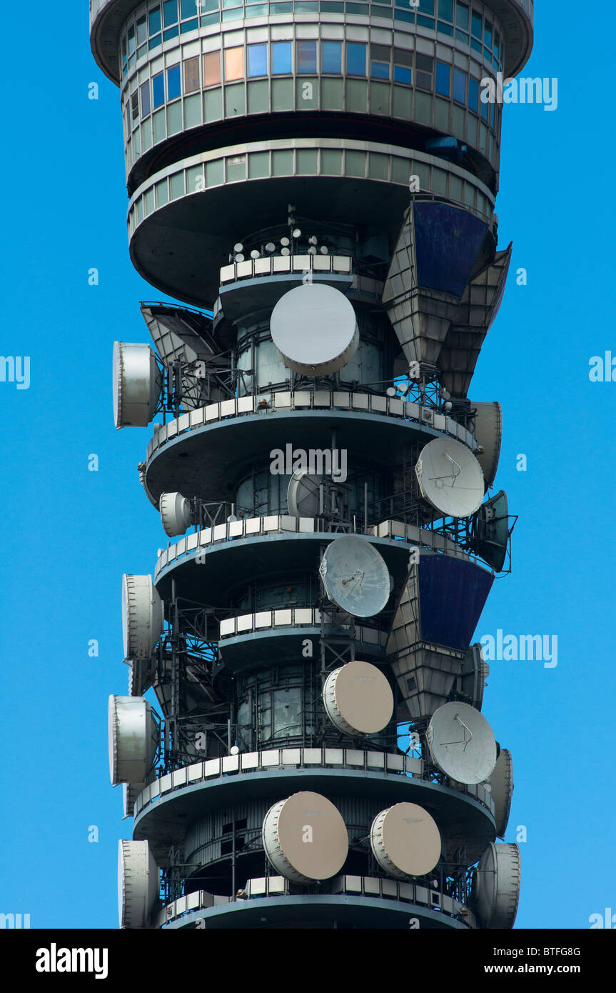 BT Tower detail, London, UK Stock Photo - Alamy