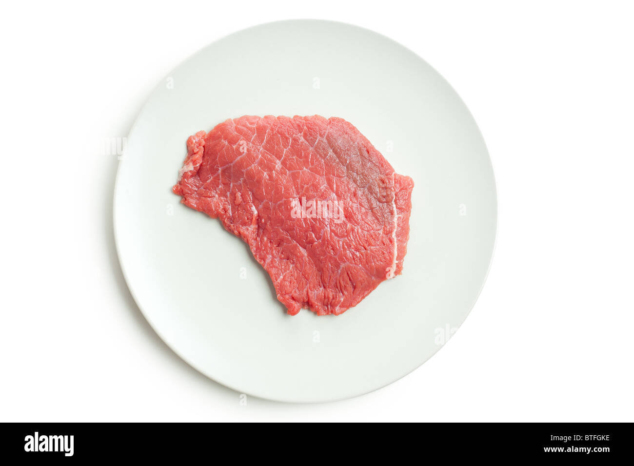 Fillet steak plate Cut Out Stock Images & Pictures - Alamy