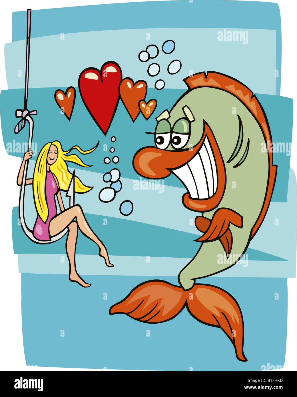 Pretty girl fishing hi-res stock photography and images - Alamy