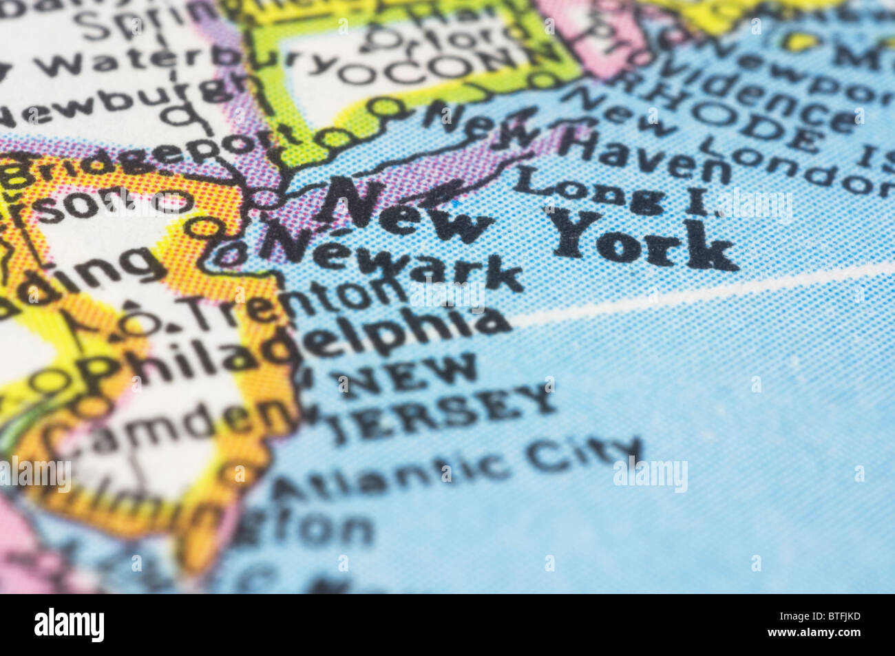 New york city map hi-res stock photography and images - Alamy