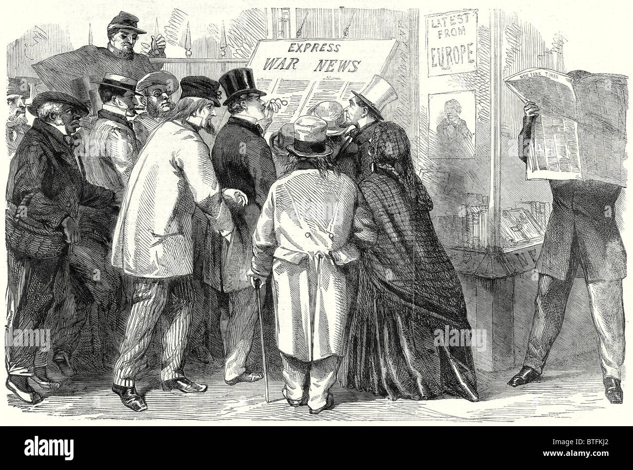 Civil war america newspaper hi-res stock photography and images - Alamy