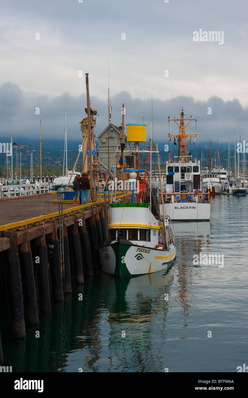 Santa Barbara Harbor Stock Photo - Alamy