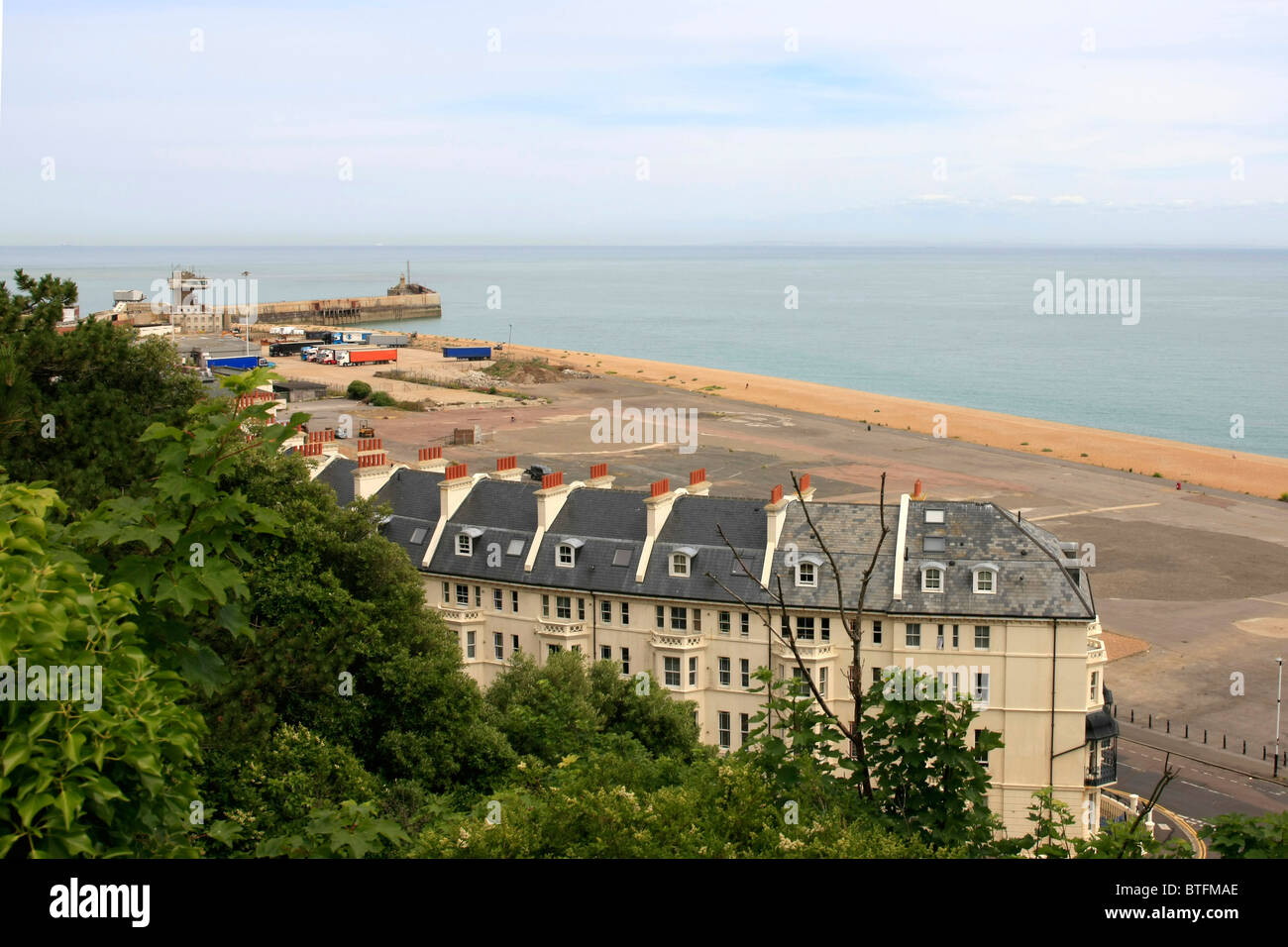 The old disused Hovercraft port at Folkestone Kent Stock Photo - Alamy