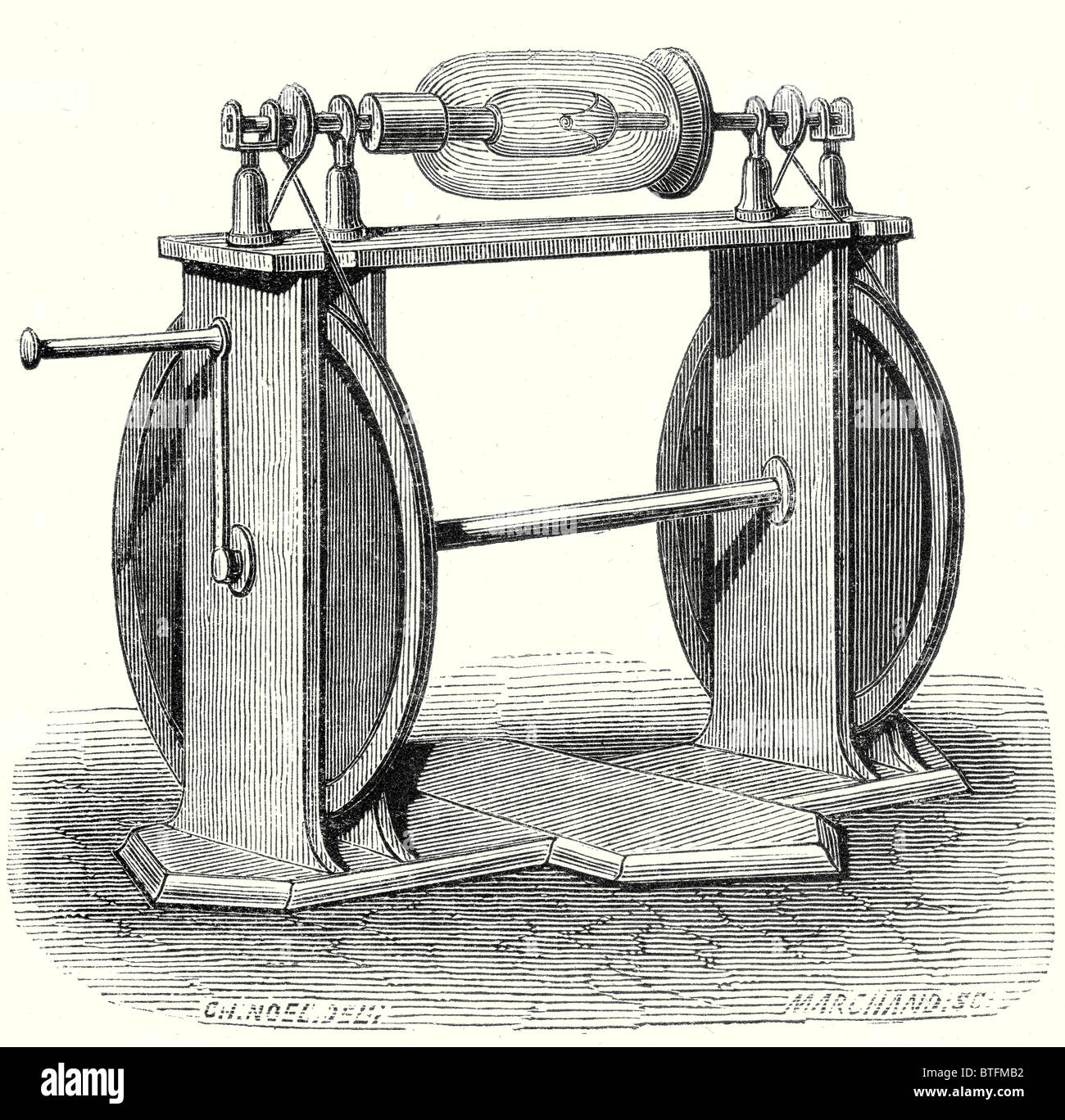 Hauksbees first electric machine hi-res stock photography and images ...