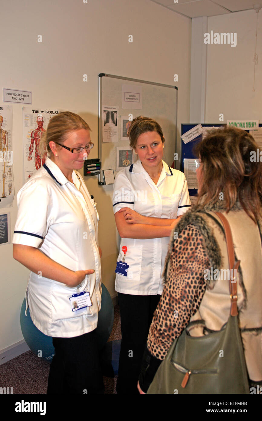 Physiotherapy staff and an NHS hospital open day talk of what they can ...