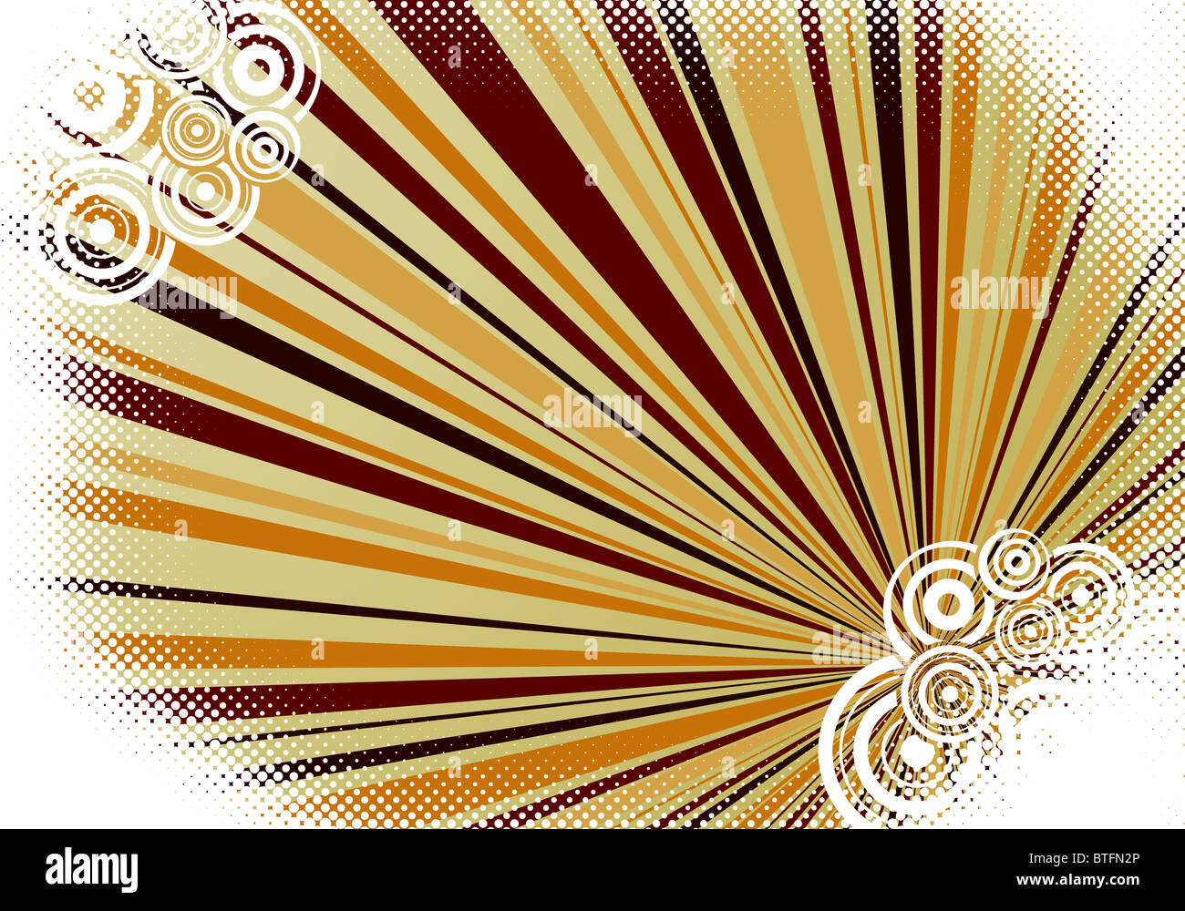 Retro Frame with Ray and circle, vector illustration Stock Photo - Alamy