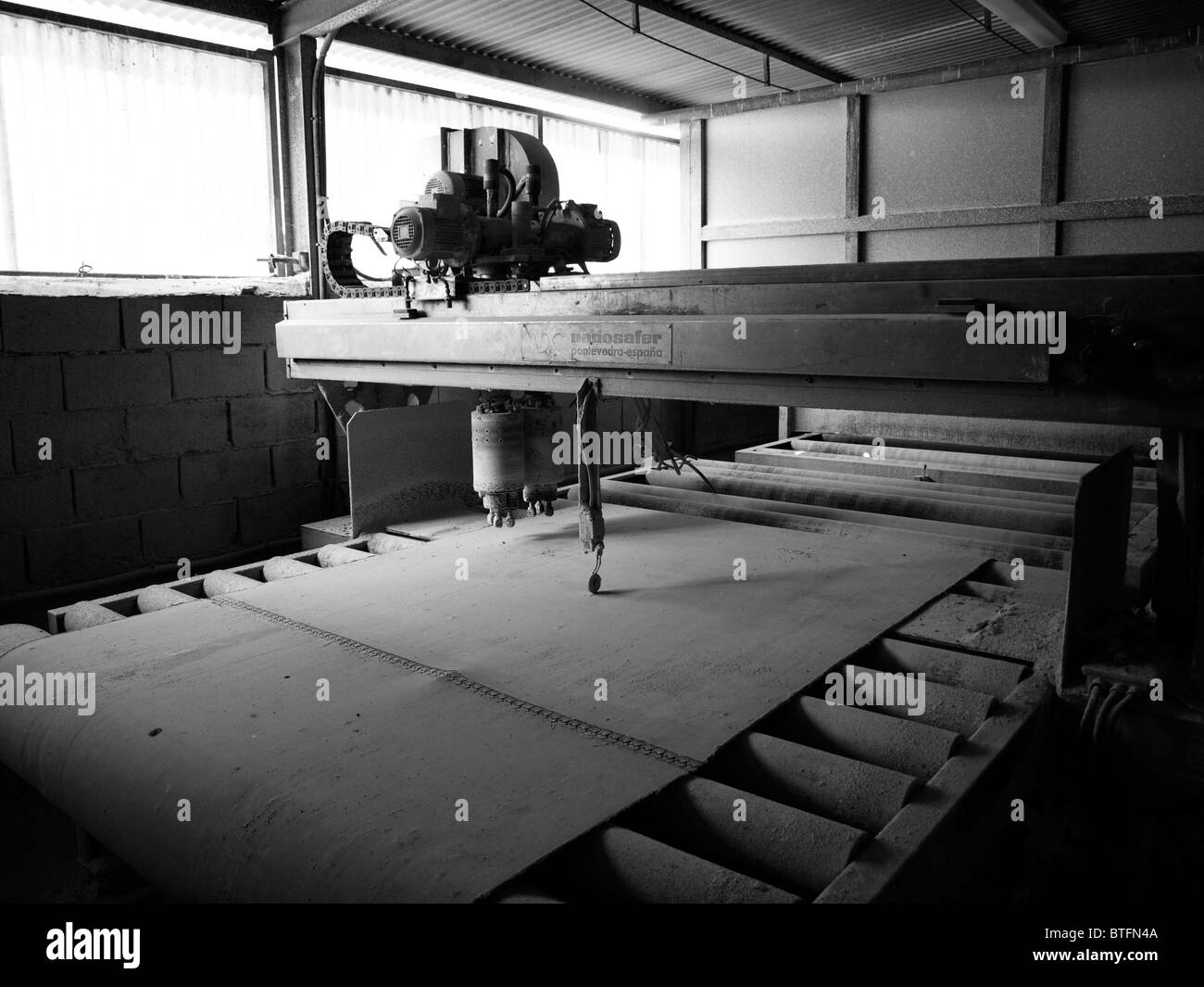 Cutting machine Black and White Stock Photos & Images - Alamy