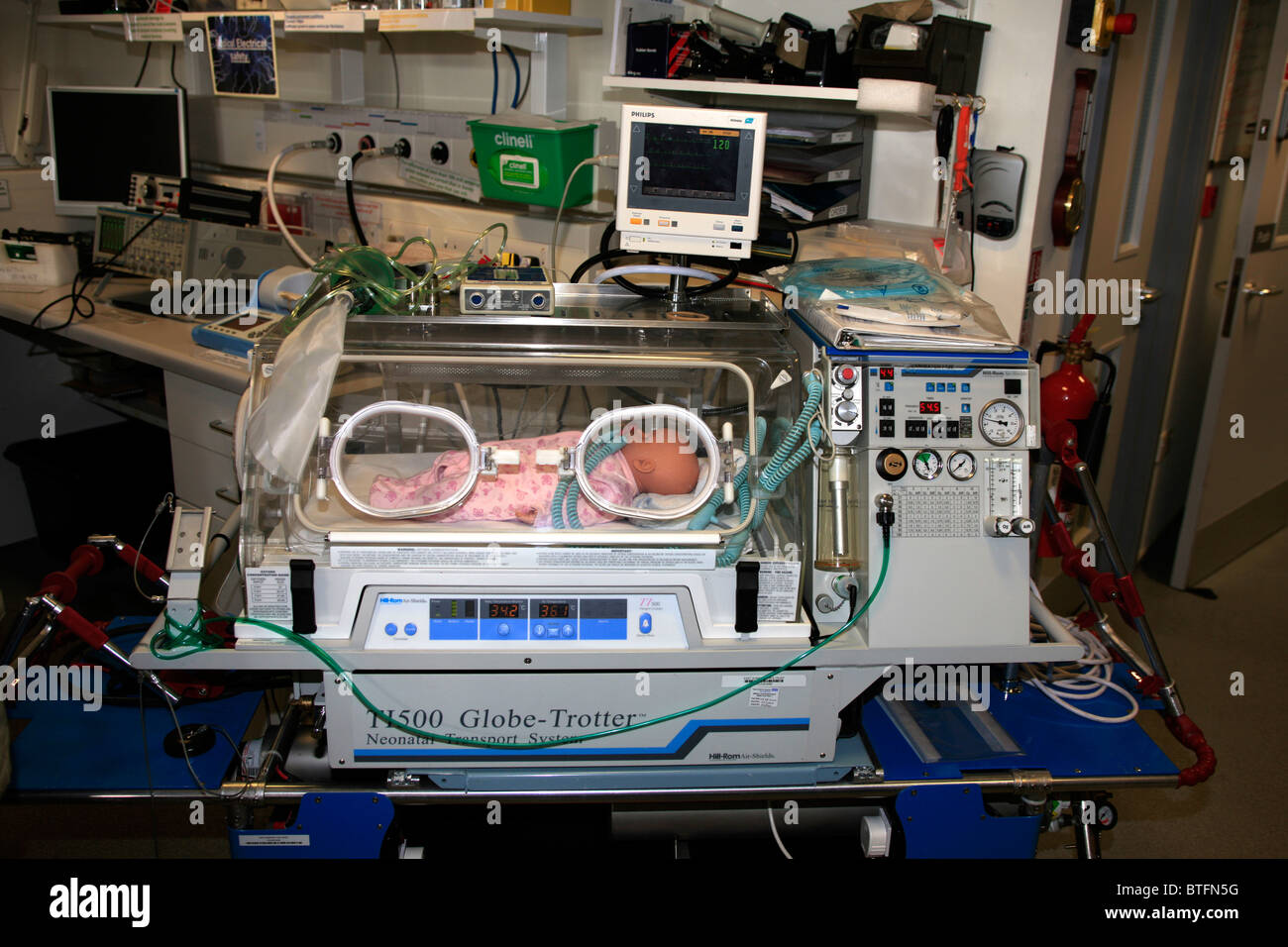 Portable premature baby unit at an NHS hospital Stock Photo - Alamy