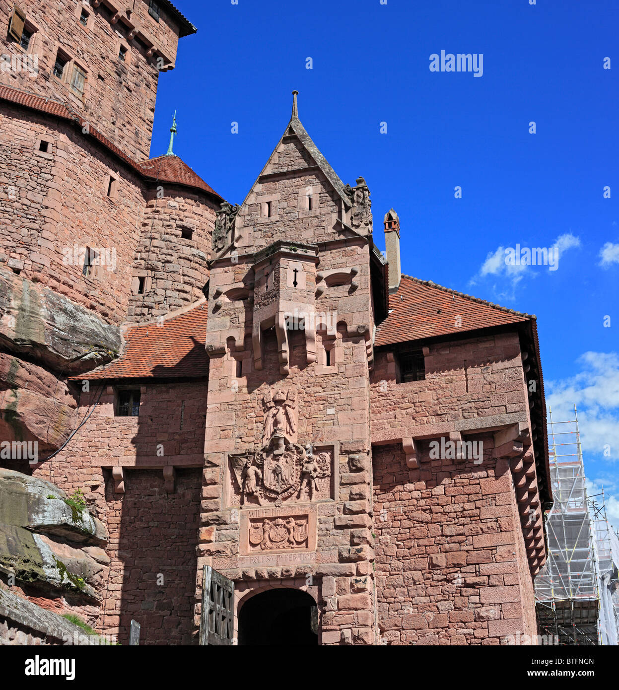 Haut-Koenigsbourg castle, Orschwiller, Alsace, France Stock Photo - Alamy