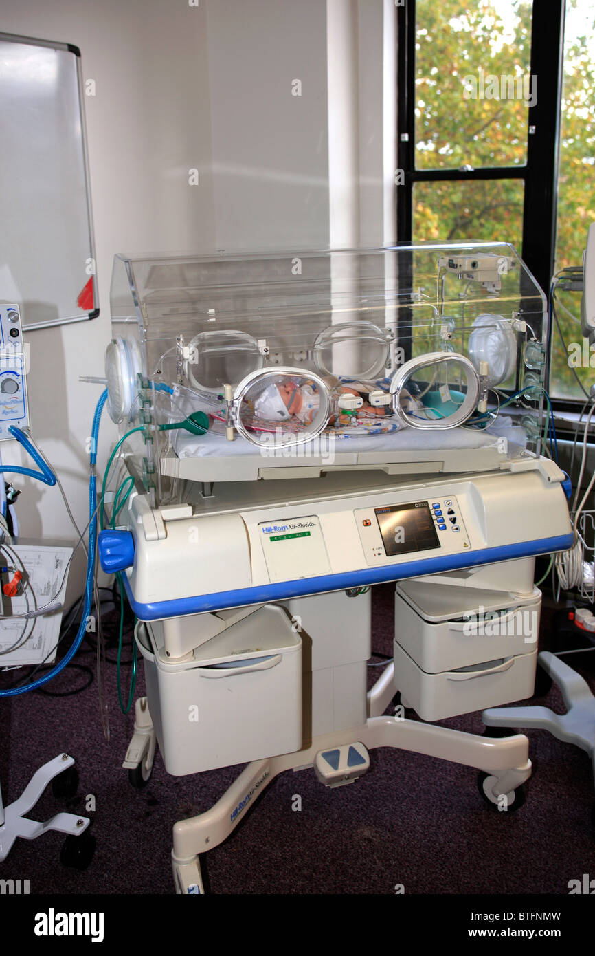 Modern Hi-Tech Premature Baby unit on show at a NHS hospital open day ...