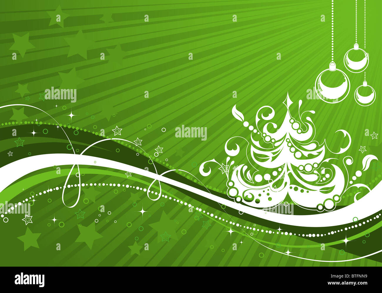 Christmas background with tree and wave pattern, element for design ...