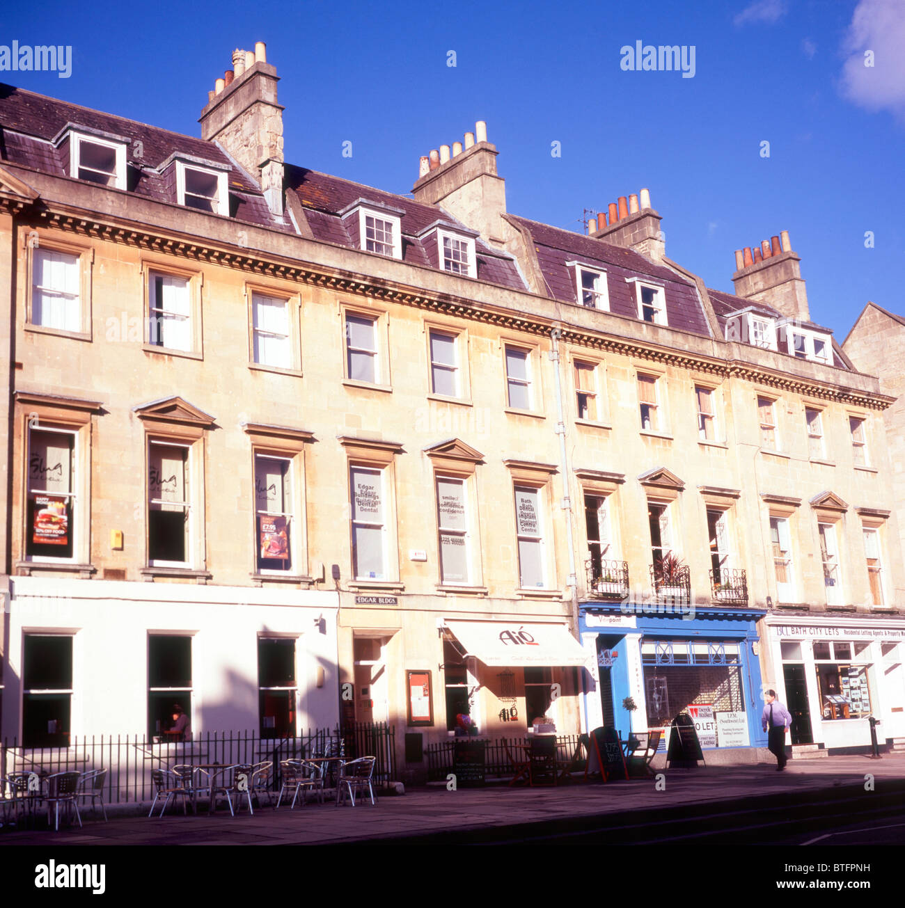 George Street Georgian buildings Bath Somerset England Stock Photo - Alamy
