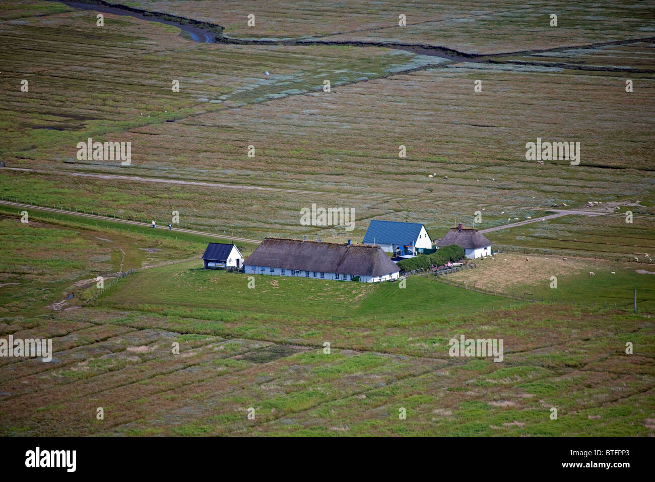 The Hamburger Hallig at the Schleswig-Holstein Wadden Sea National Park ...
