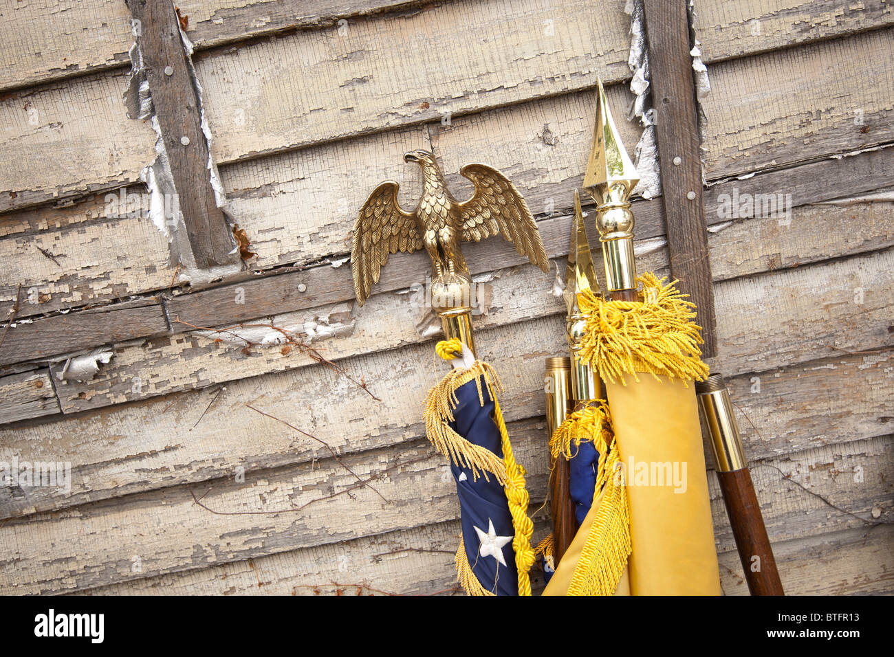 Gold star flag hi-res stock photography and images - Alamy