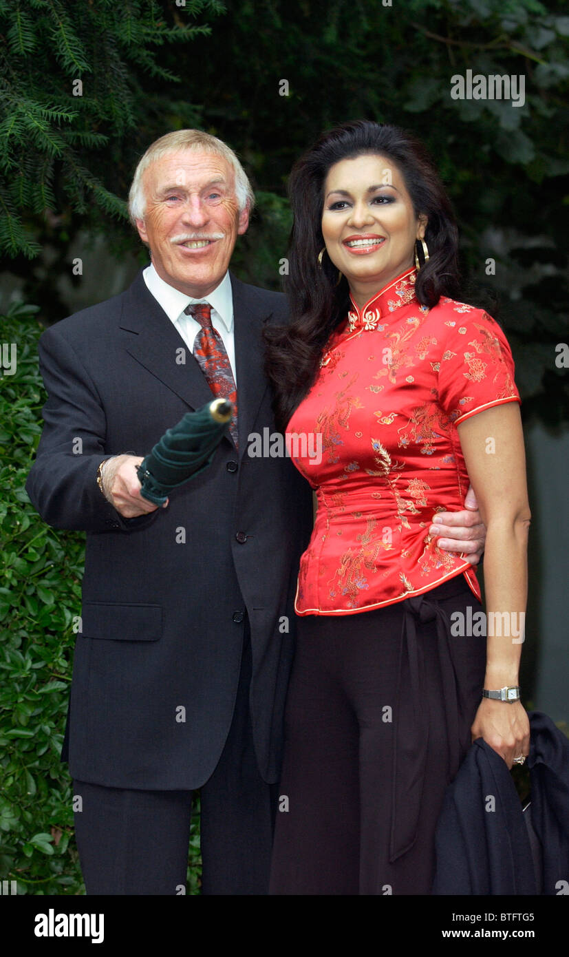 TV Presenter and comedian Bruce Forsyth and wife Wilnelia Forsyth ...