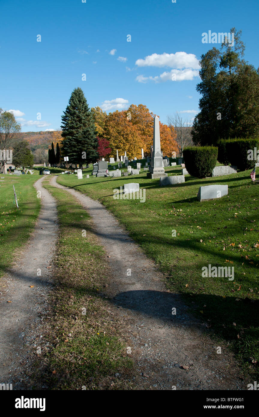 Cemetery in the town of Conesus, NY USA Stock Photo - Alamy