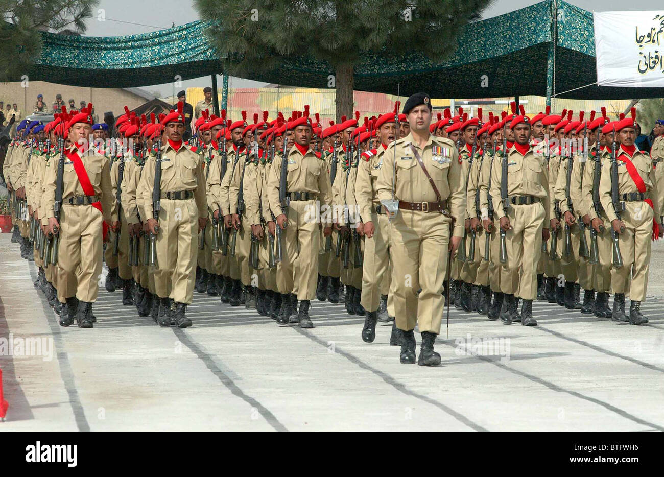 Cadets march past during passing out parade ceremony held at EME ...